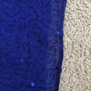 Sean Collection | Dresses | Blue Fully Beaded Prom Dress | Poshmark